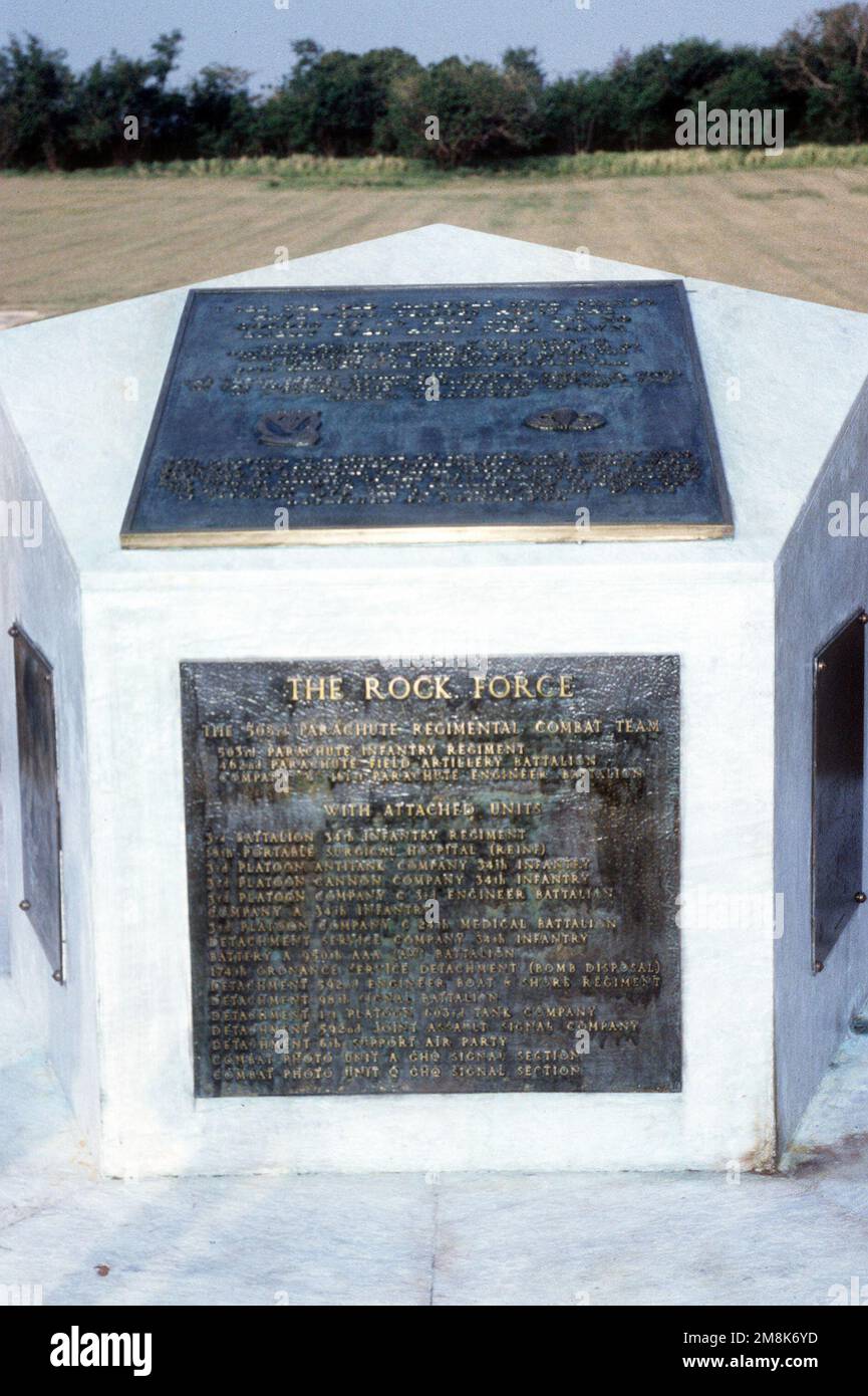 This monument is adjacent to the Topside parade deck that honors the ...