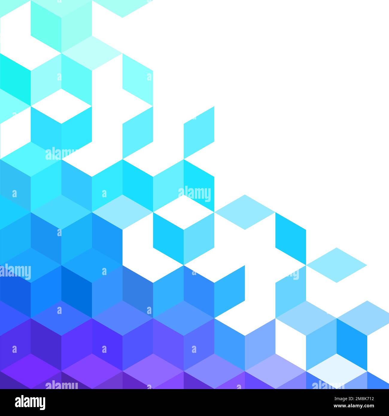 Colorful tridimensional blocks decorative background with copy space ...