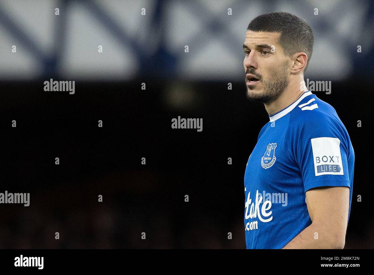 Conor Coady #30 of Everton during the Premier League match Everton vs ...