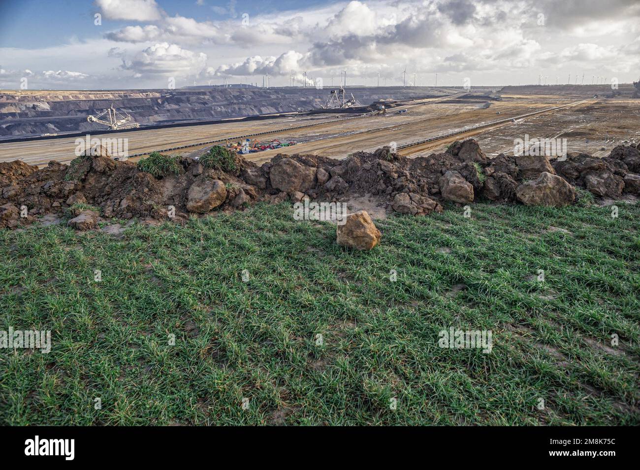 Lutzerath, Germany. 11th Jan, 2023. View of Open-Pit mine in Lutzerath ...