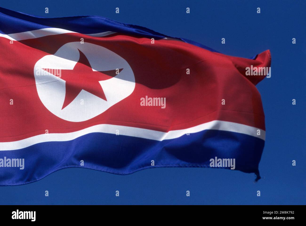 National flag of North Korea Stock Photo - Alamy
