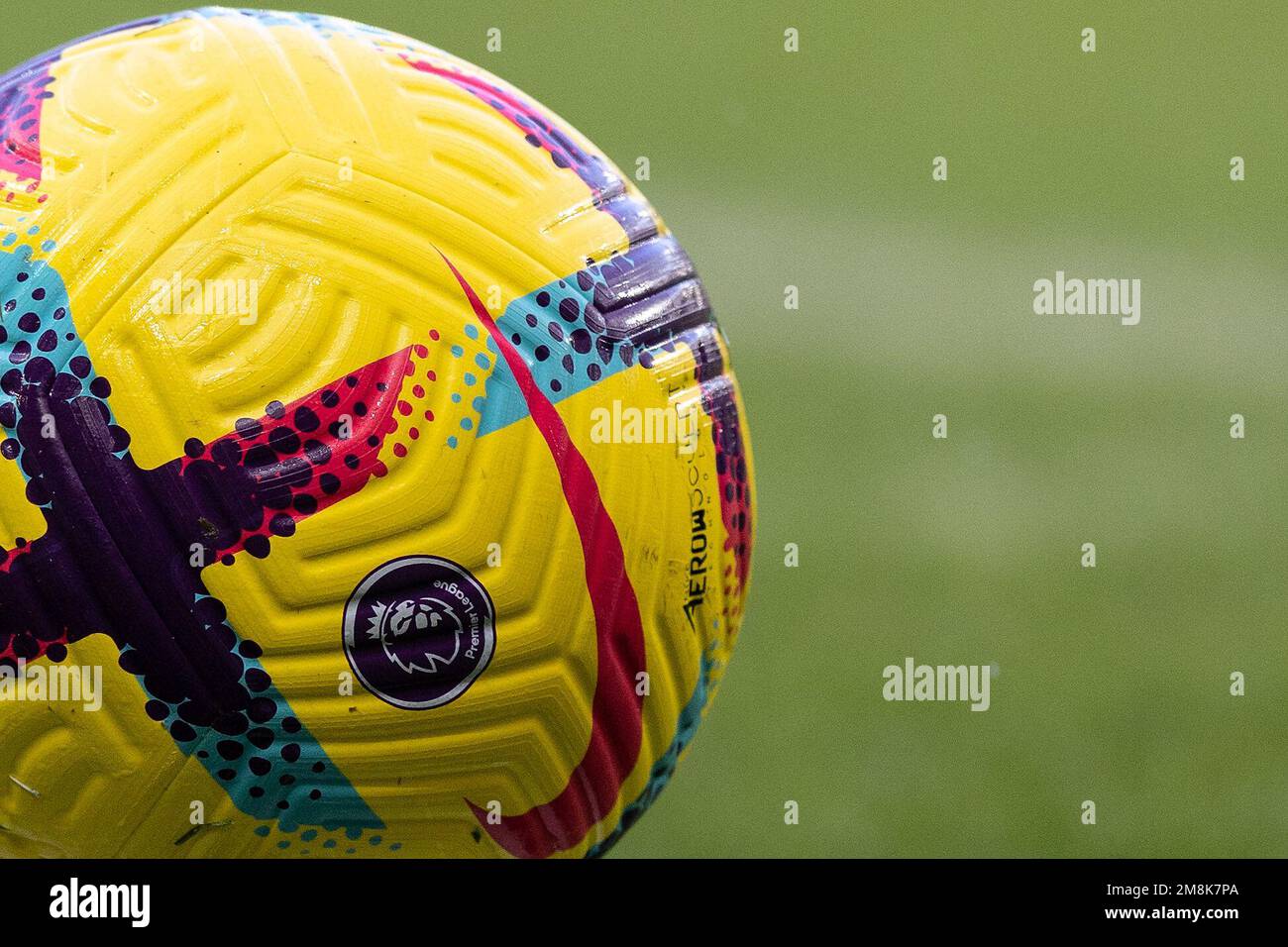 English Premier League match ball during the Premier League match ...