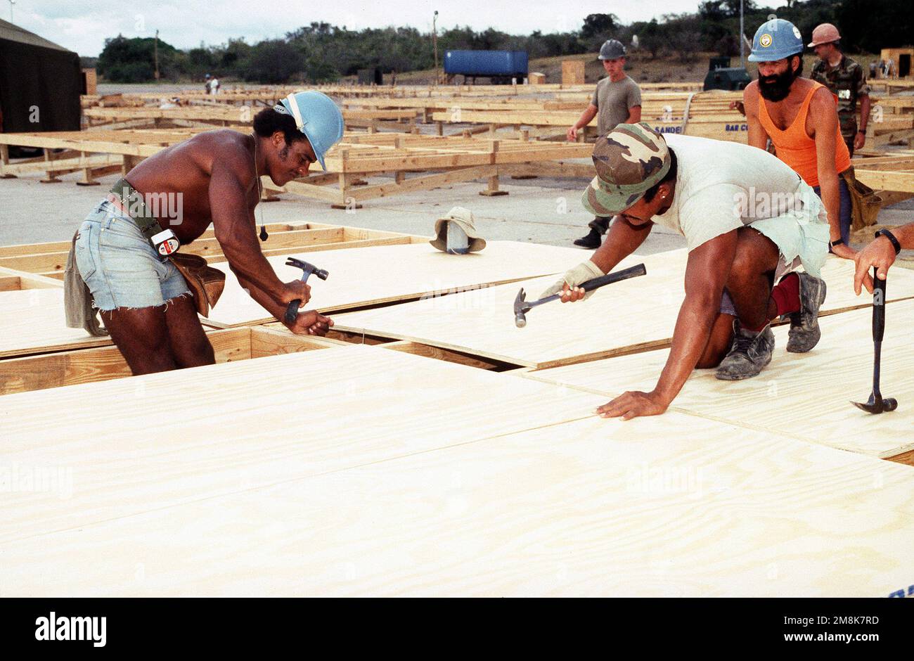 U.S. Navy Seabees from Naval Mobile Construction Battalion 4, Port ...