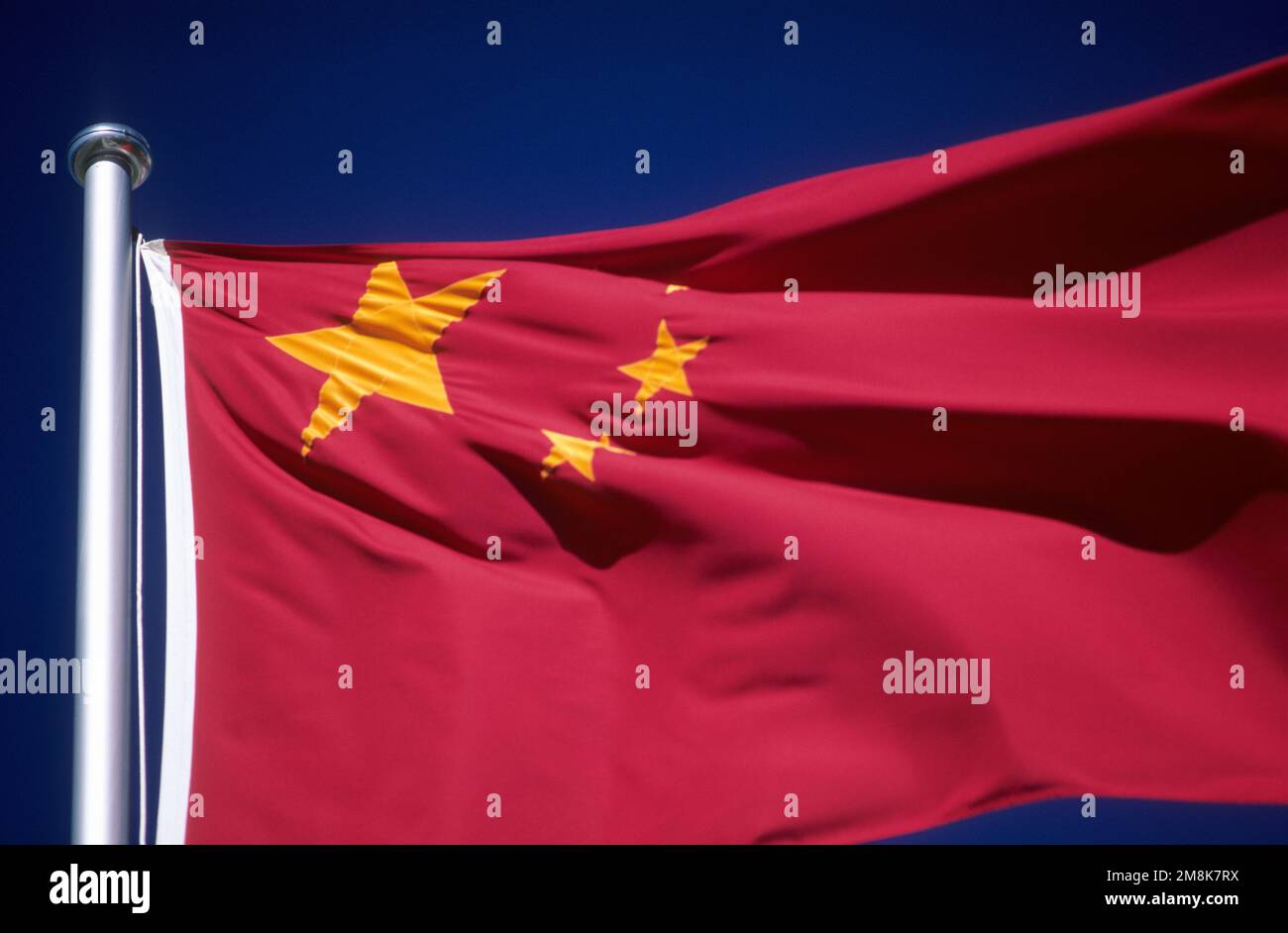 The national flag/colours of China Stock Photo - Alamy