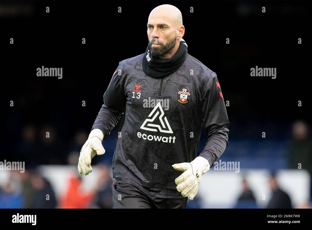 Wilfredo Caballero #13 of Southampton before the Premier League match ...