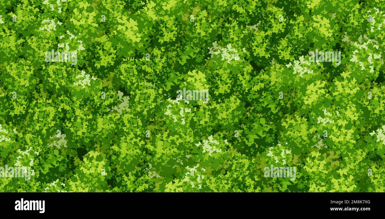 Green wall seamless pattern with raindeer moss texture. Vector ...