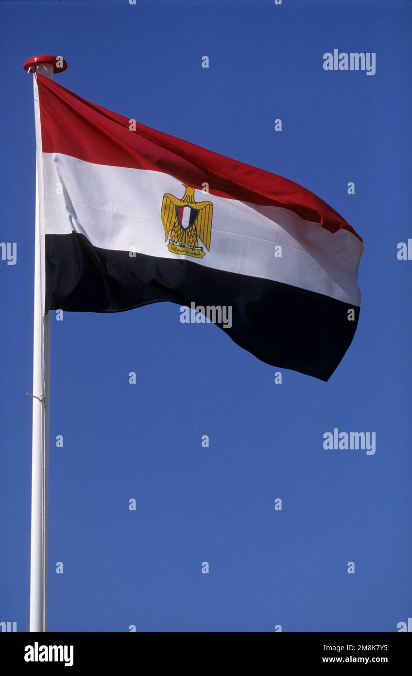 National flag egypt flying hi-res stock photography and images - Alamy