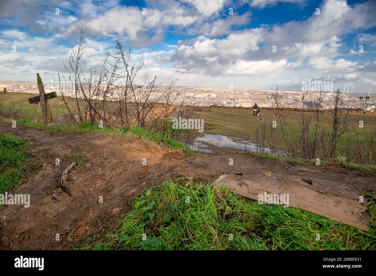Lutzerath, Germany. 11th Jan, 2023. View of Open-Pit mine in Lutzerath ...