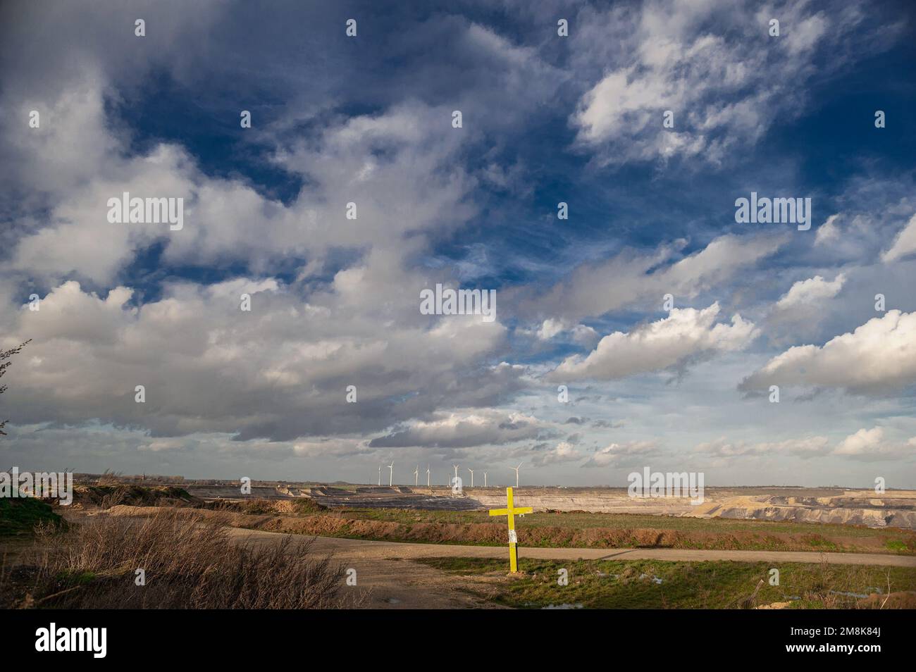Lutzerath, Germany. 11th Jan, 2023. View of Open-Pit mine in Lutzerath ...