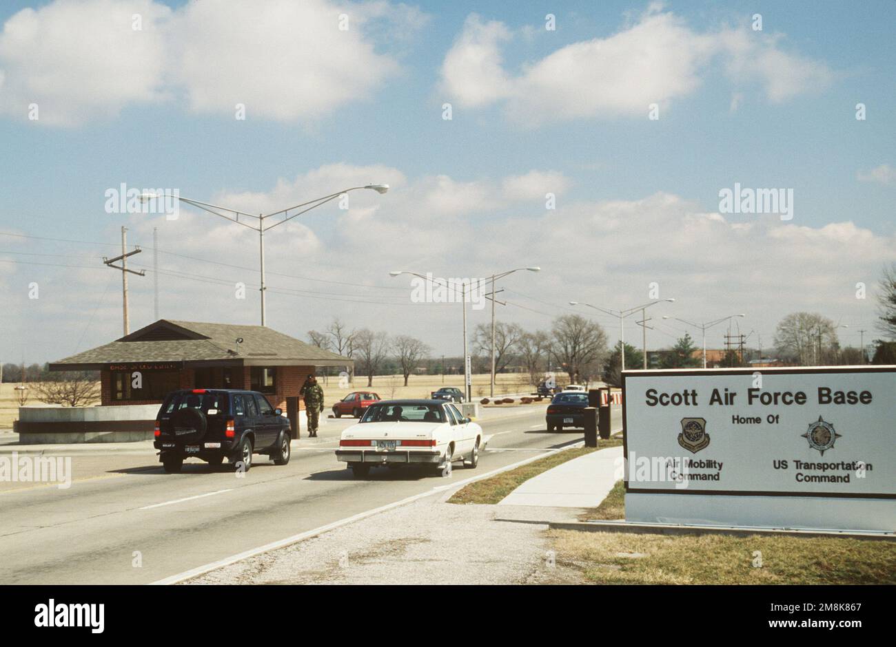 Scott air force base sign hi-res stock photography and images - Alamy