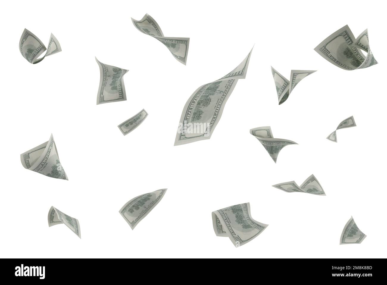 Money banknotes flying, concept of economic wealth and success Stock ...