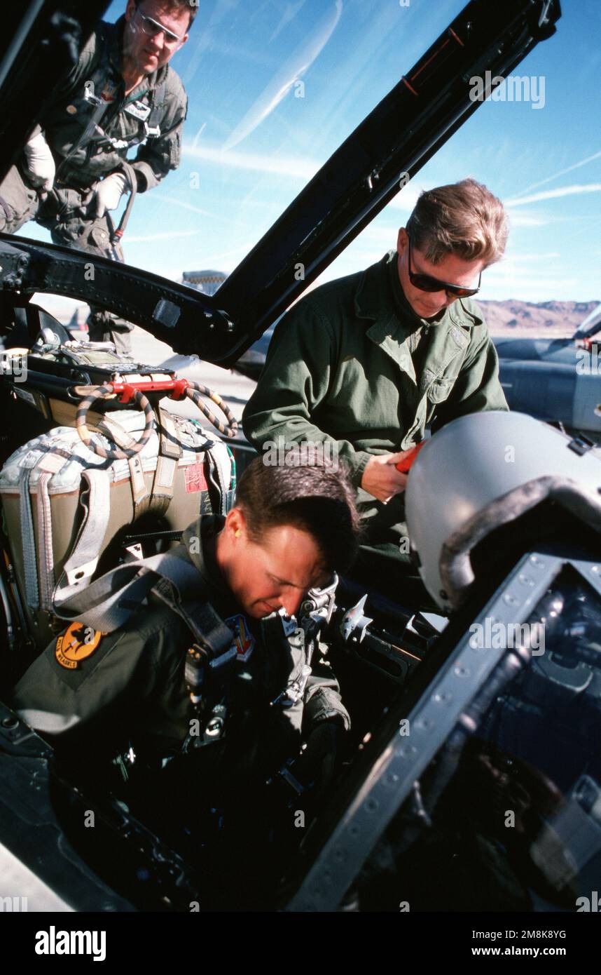USAF STAFF Sergeant Vance Martin, a crew chief with the 561st Fighter ...