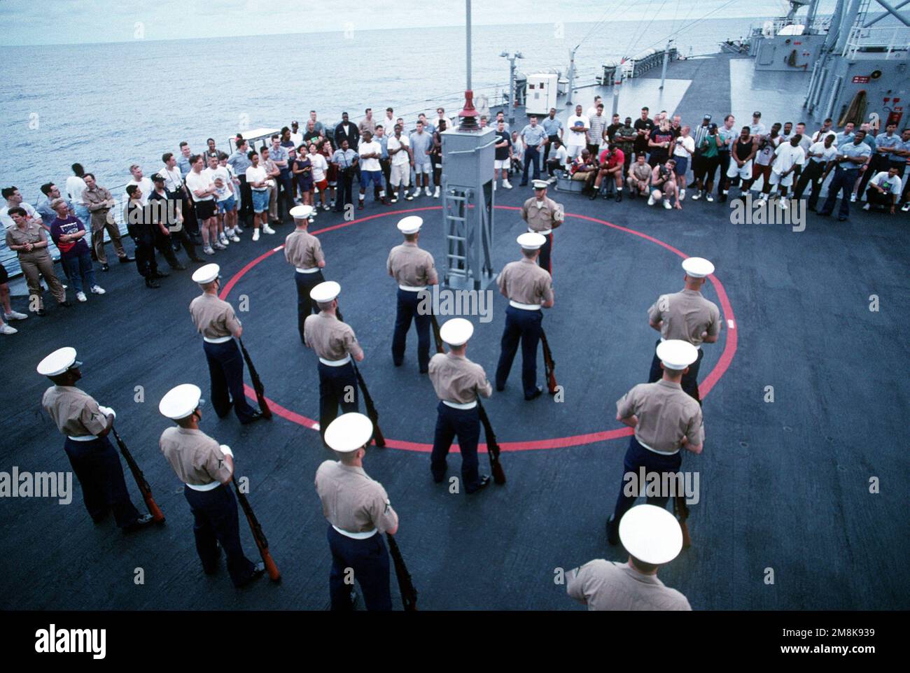 A U.S. Marine Corps detachment from Yokosuka, Japan performs an ...