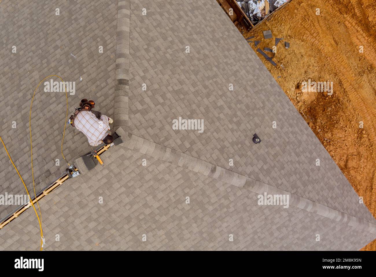 Roofing contractor install new hi-res stock photography and images - Alamy