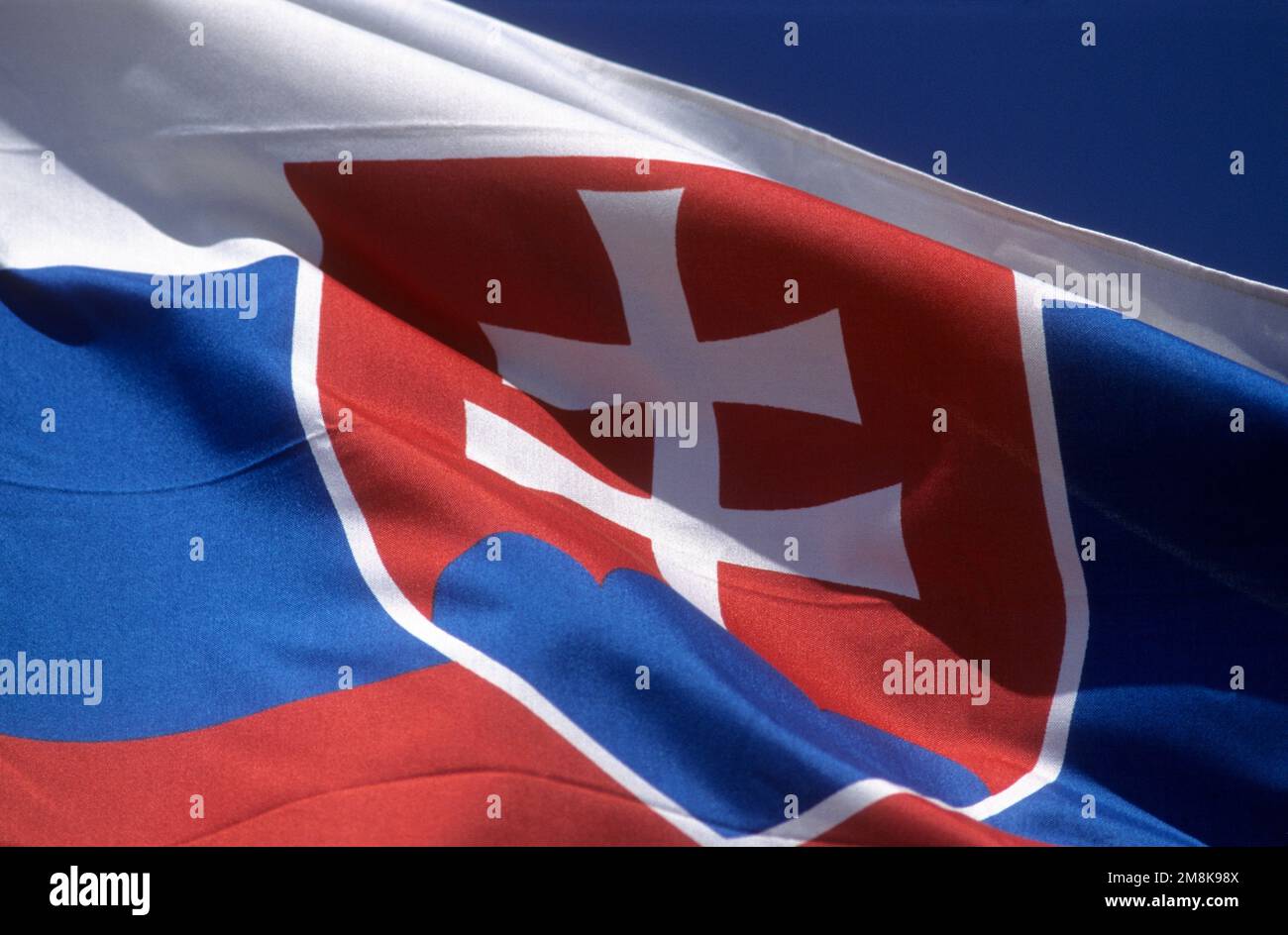 National flag of Slovakia Stock Photo - Alamy