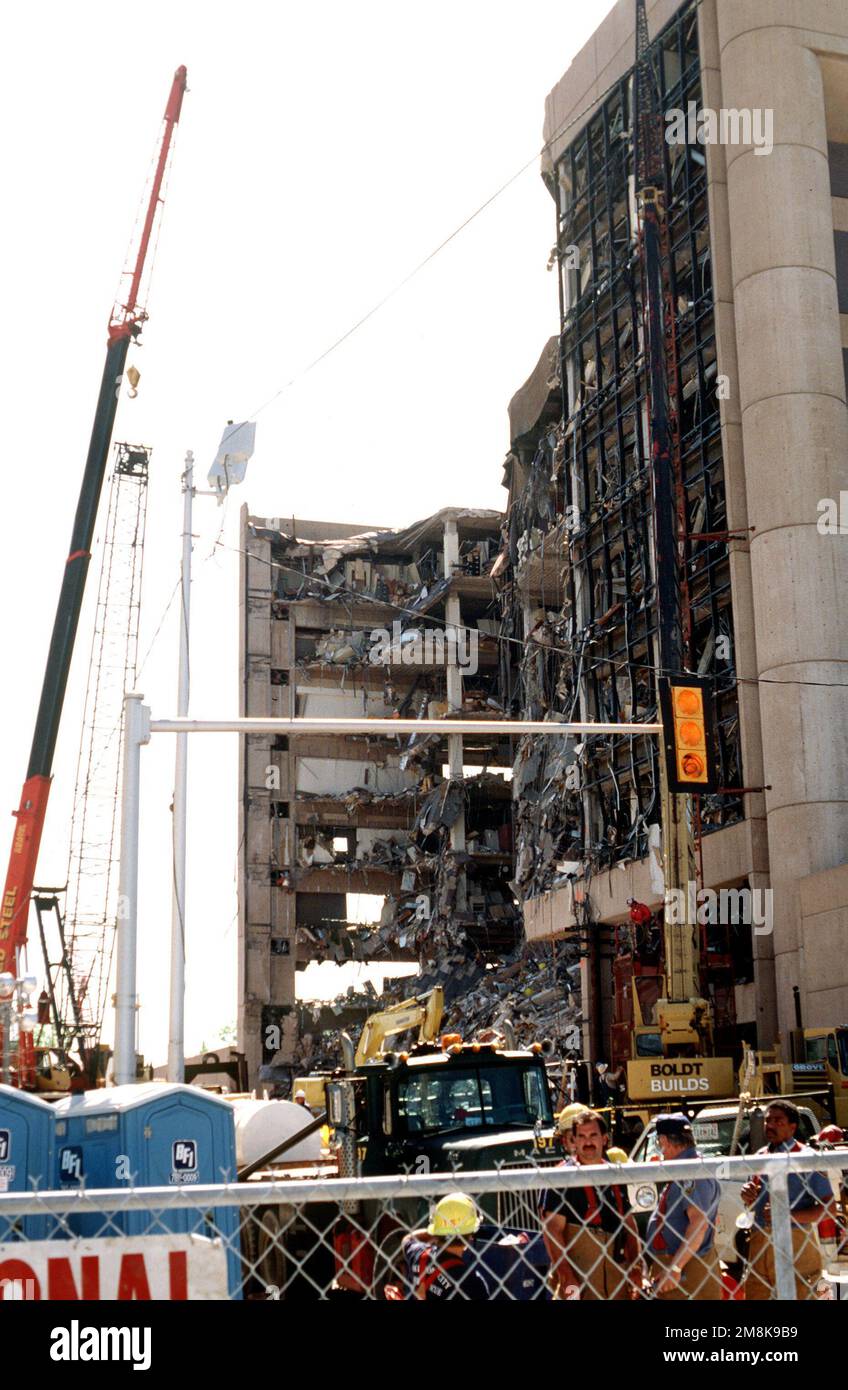 The bombed Federal Building. The military is providing around the clock ...