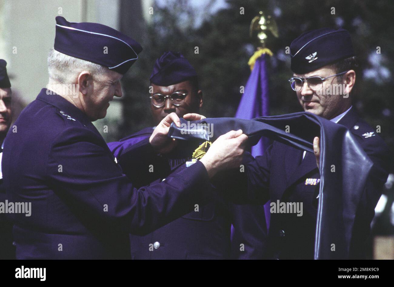 MAJ. GEN. James G. Andrus, Third Air Force Commander, helps the 774th ...