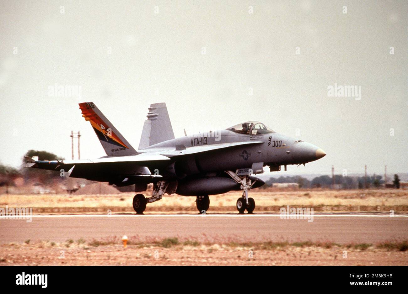 A US Navy F/A-18 Hornet from Strike Fighter Squadron 113 (VFA-113 ...