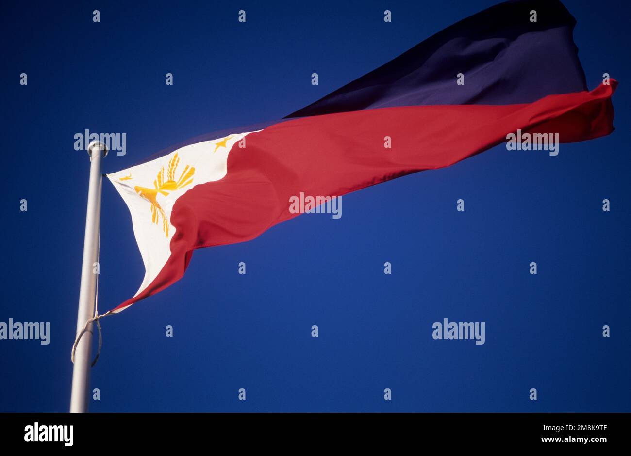 The national flag/colours of the Phillipines Stock Photo - Alamy