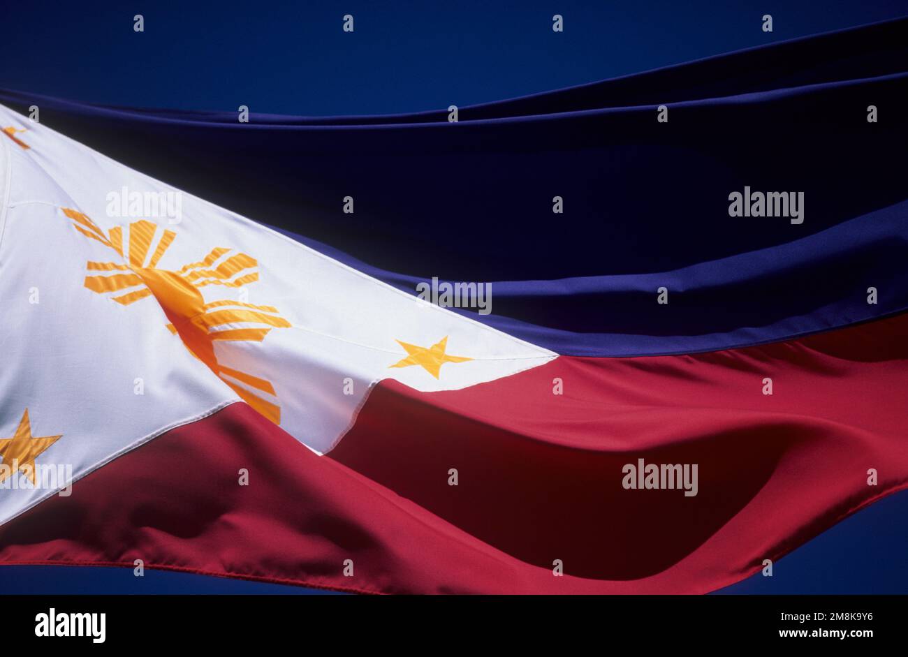 National flag/colours of the Phillipines Stock Photo - Alamy