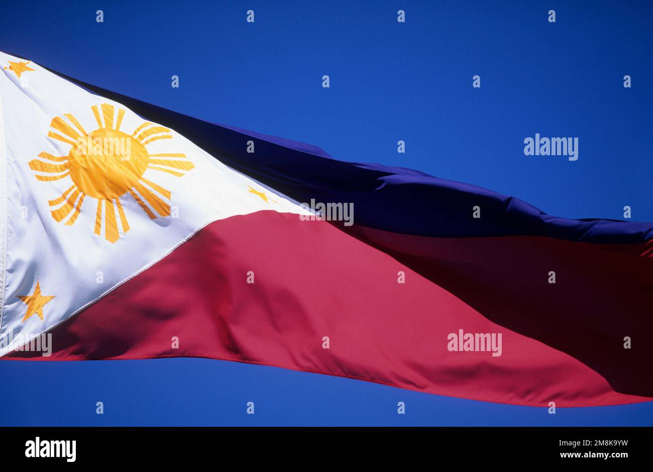 National flag/colours of the Phillipines Stock Photo - Alamy