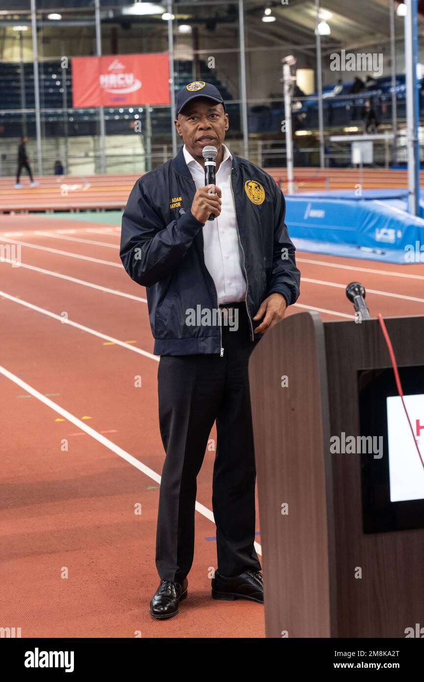 Mayor Eric Adams visits Armory in New York for HBCU showcase and ...