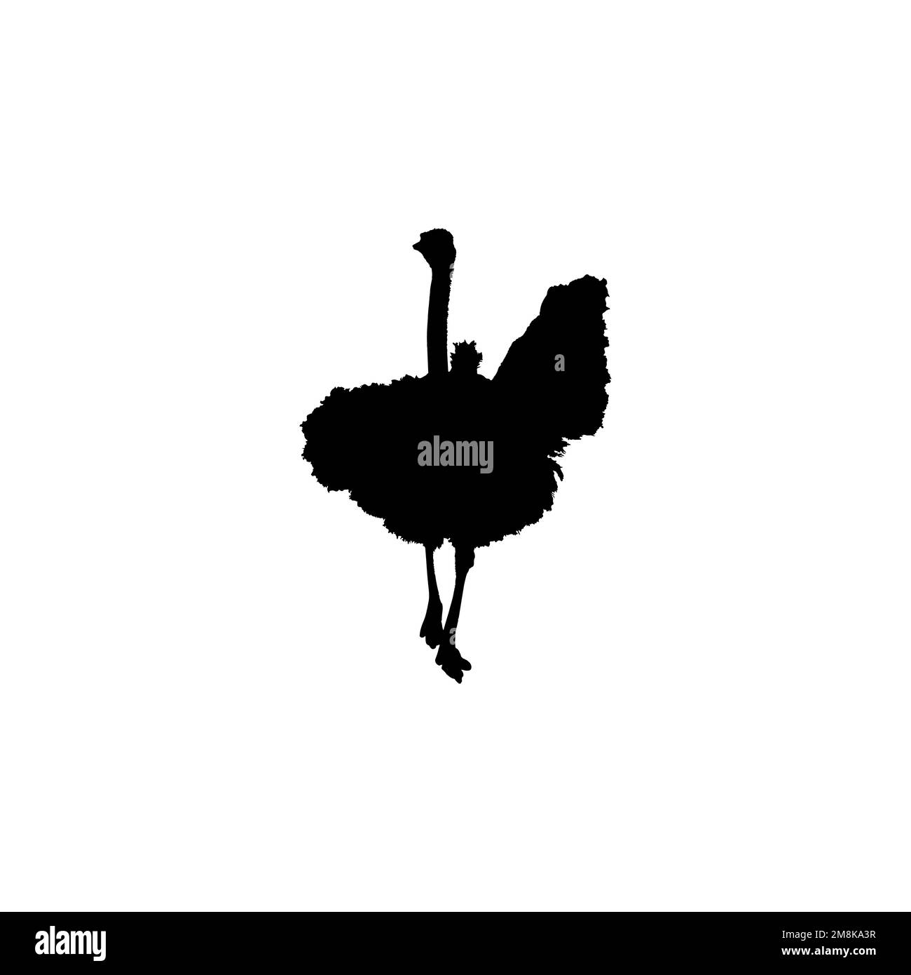 Ostrich icon. Simple style ostrich meat big sale poster background ...