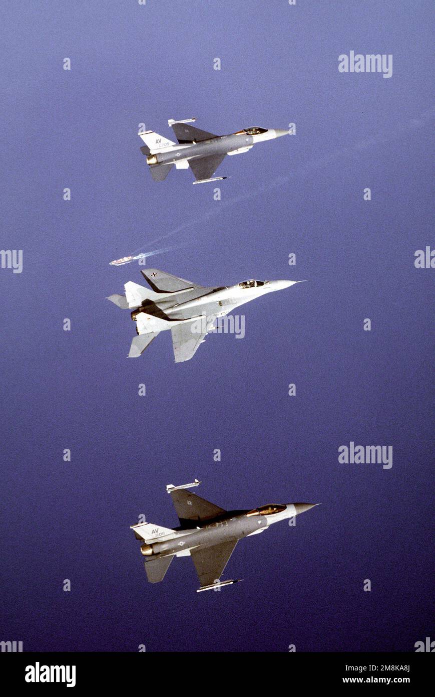 Two U.S. Air Force F-16 Fighting Falcons from the 510th Fighter ...