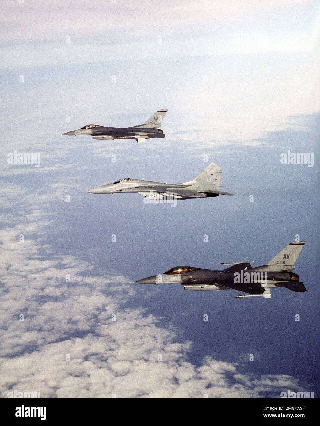 Two U.S. Air Force F-16 Fighting Falcons from the 510th Fighter ...