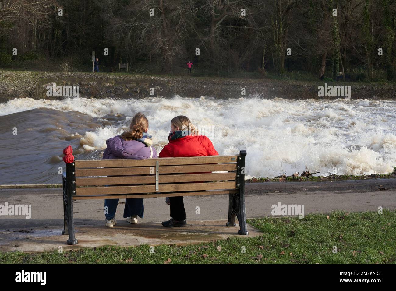Heavy rain causes turbulent water and flooding in Pontcanna Fields and ...