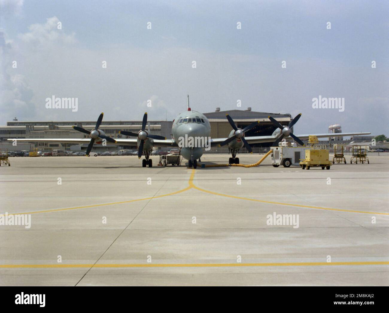 Head on view of a Russian IL-38 May anti-submarine warfare (ASW) patrol ...