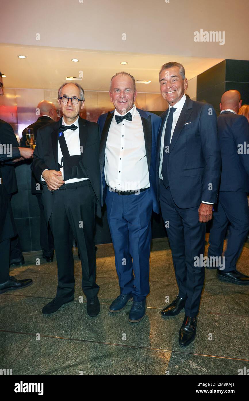 Berlin, Germany. 14th Jan, 2023. Gerard Biard (l-r), Mario Koss and ...