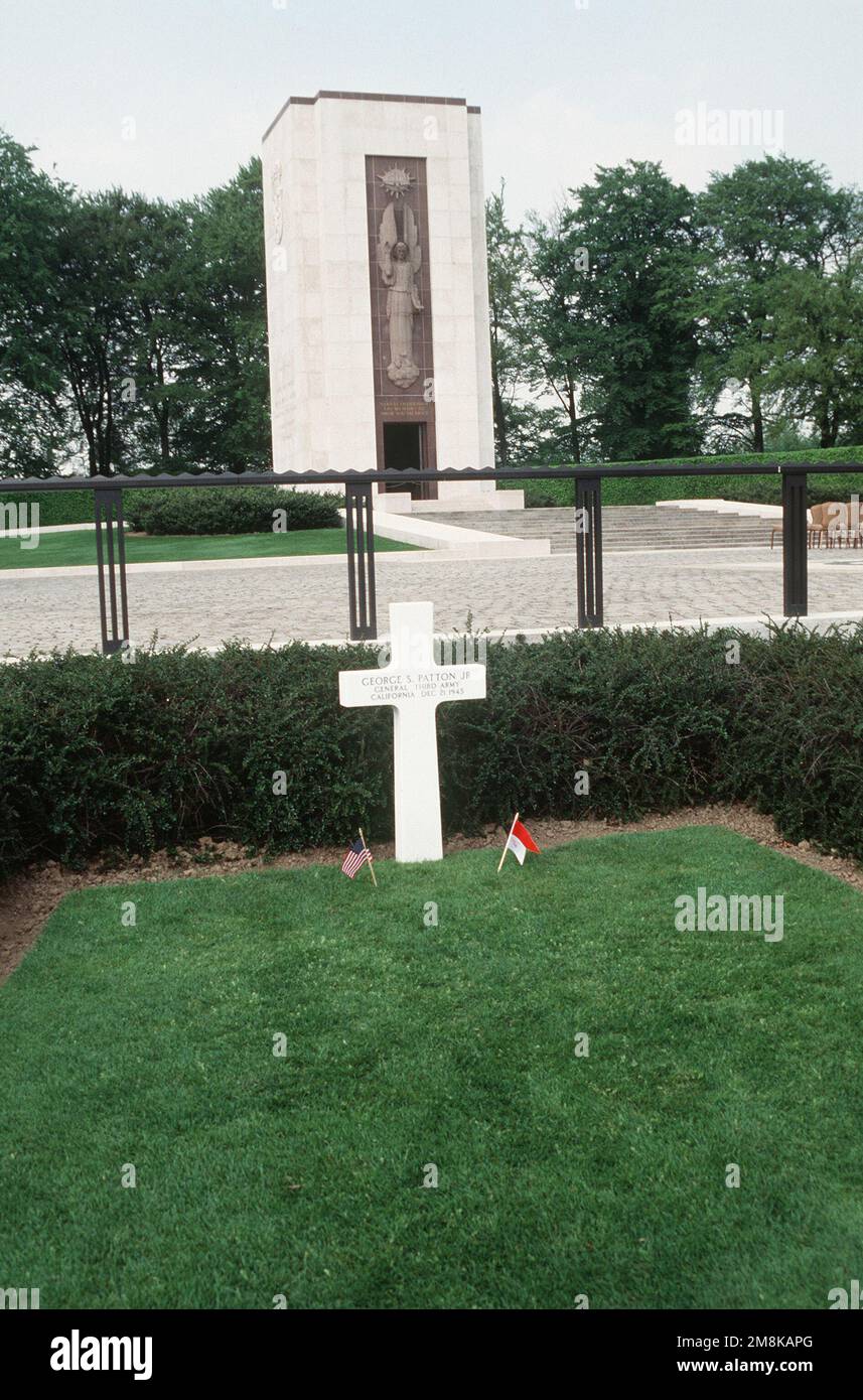 The grave of General George S. Patton was one of the many visited ...