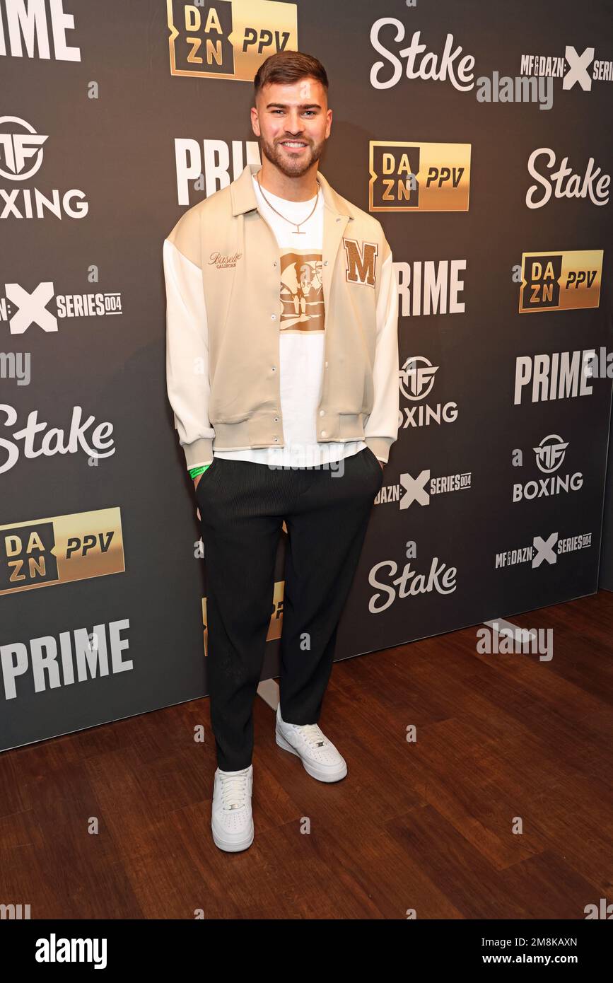 Owen Warner arrives for the KSI v FaZe Temperr fight at OVO Arena ...