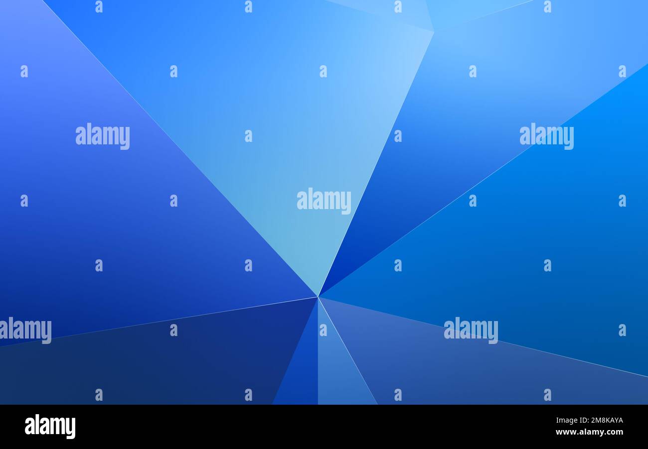 Blue and light blue abstract geometric triangle background. High ...