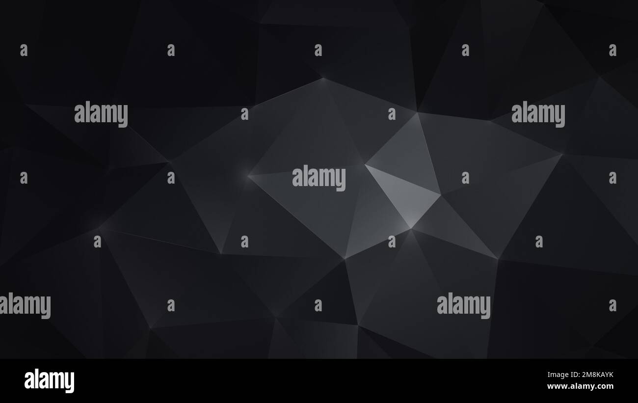 Abstract gray polygon vector pattern background in black and white ...