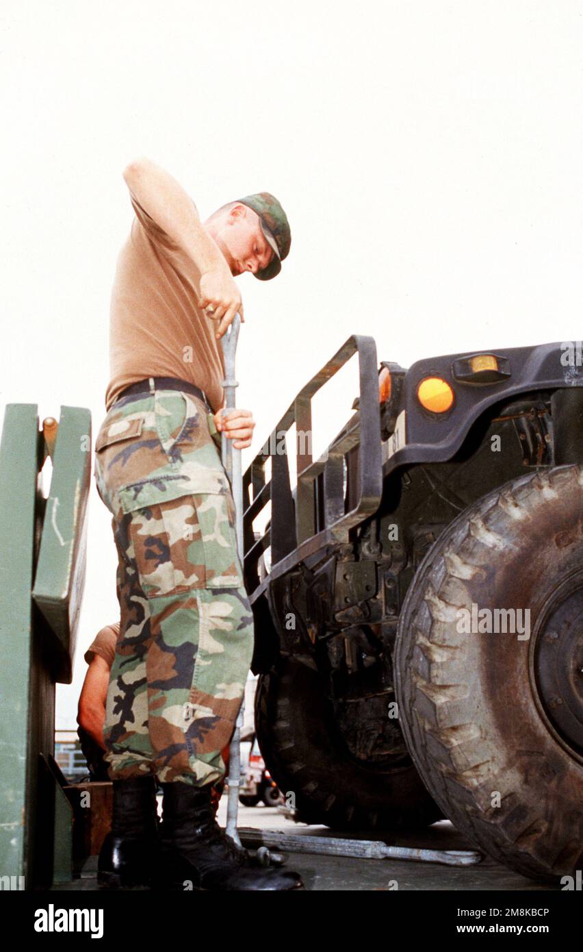 A US Army soldier from the 16th Support Infantry, Vilseck, Germany ...