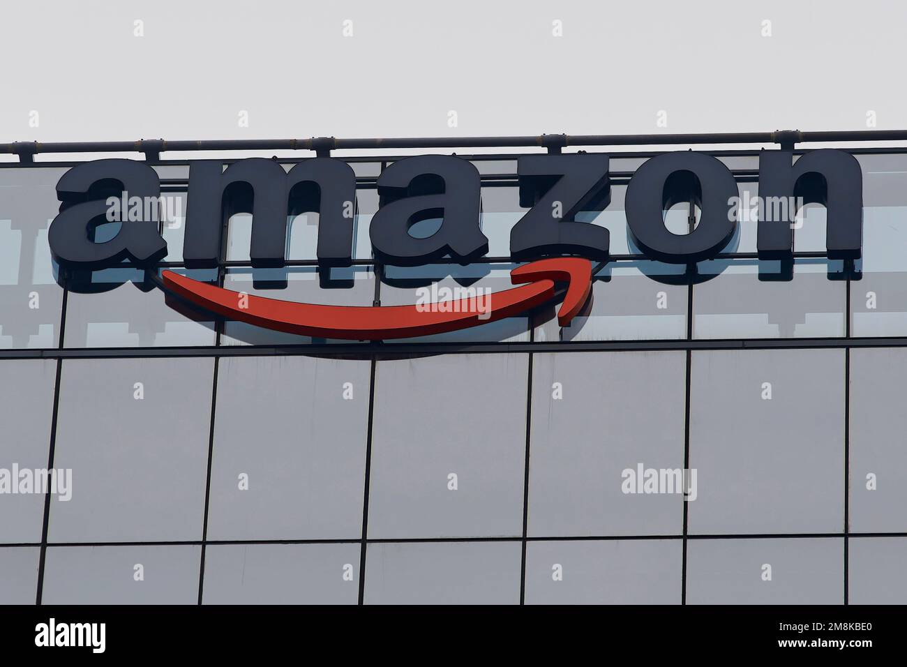 Bucharest, Romania - January 13, 2023: The logo of the American ...