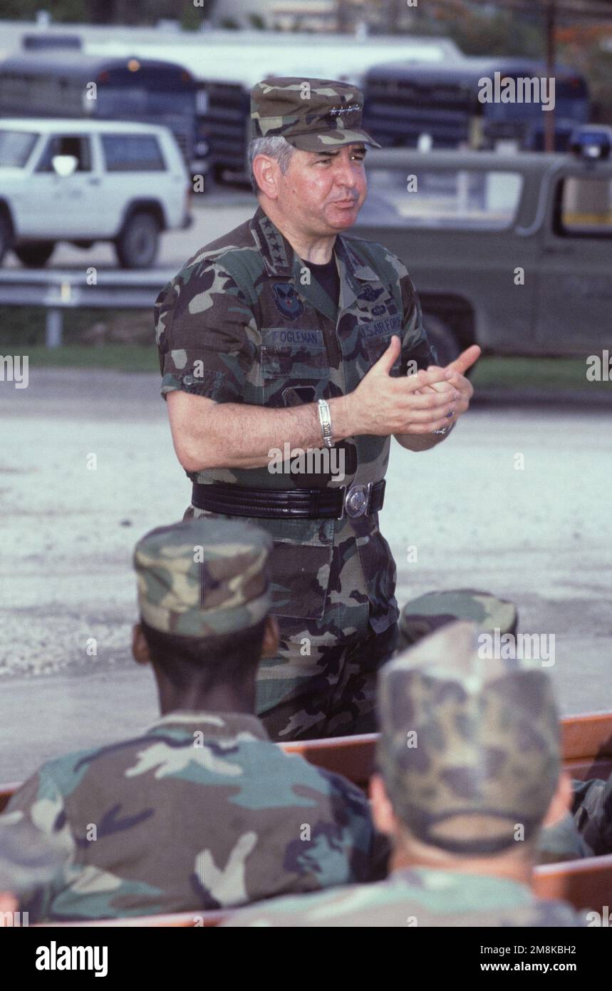 US Air Force CHIEF of STAFF General Ronald R. Fogelman speaks with ...