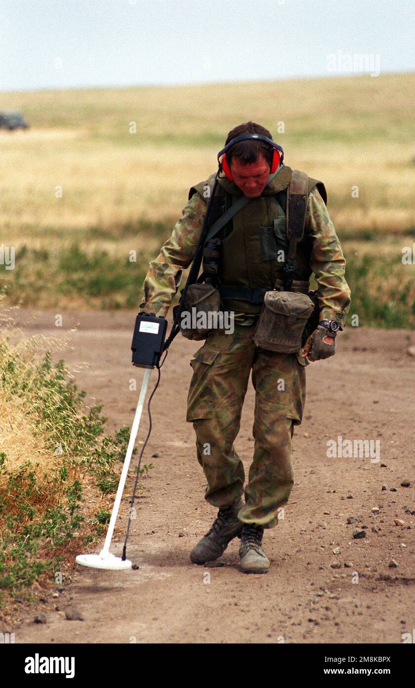 Royal Australian Navy PETTY Officer Scott Robertson of the Australian ...