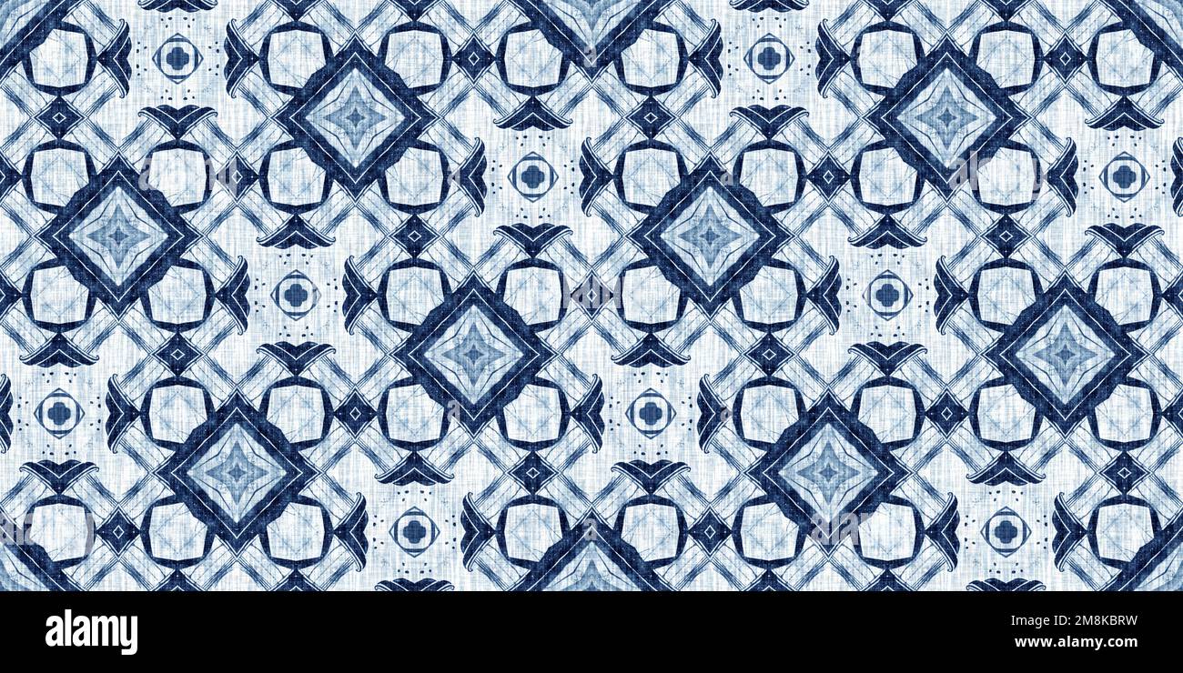 Blue Damask Border