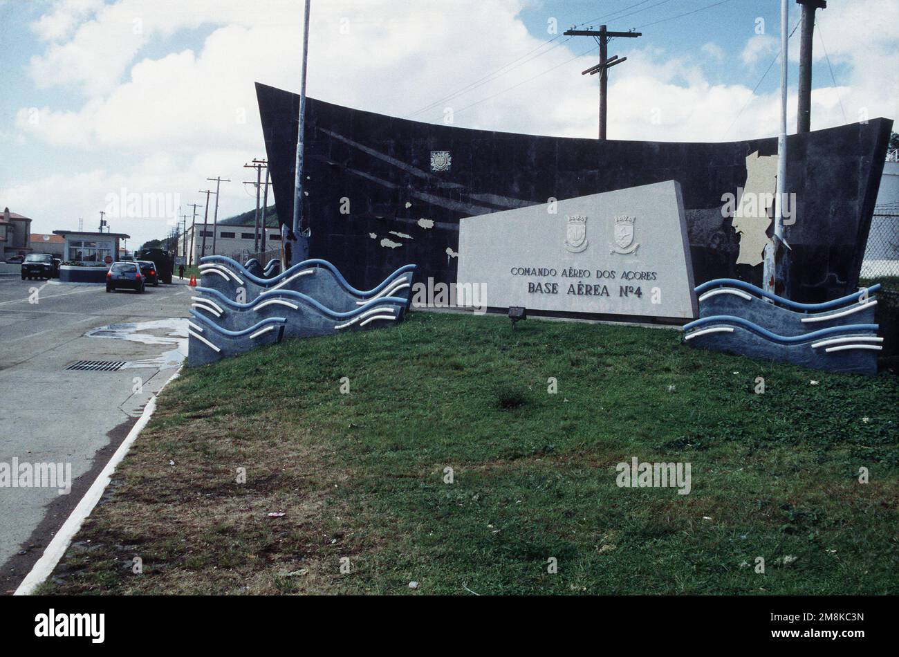 A long view of the main gate. Base: Lajes Field Country: Azores (AZR ...