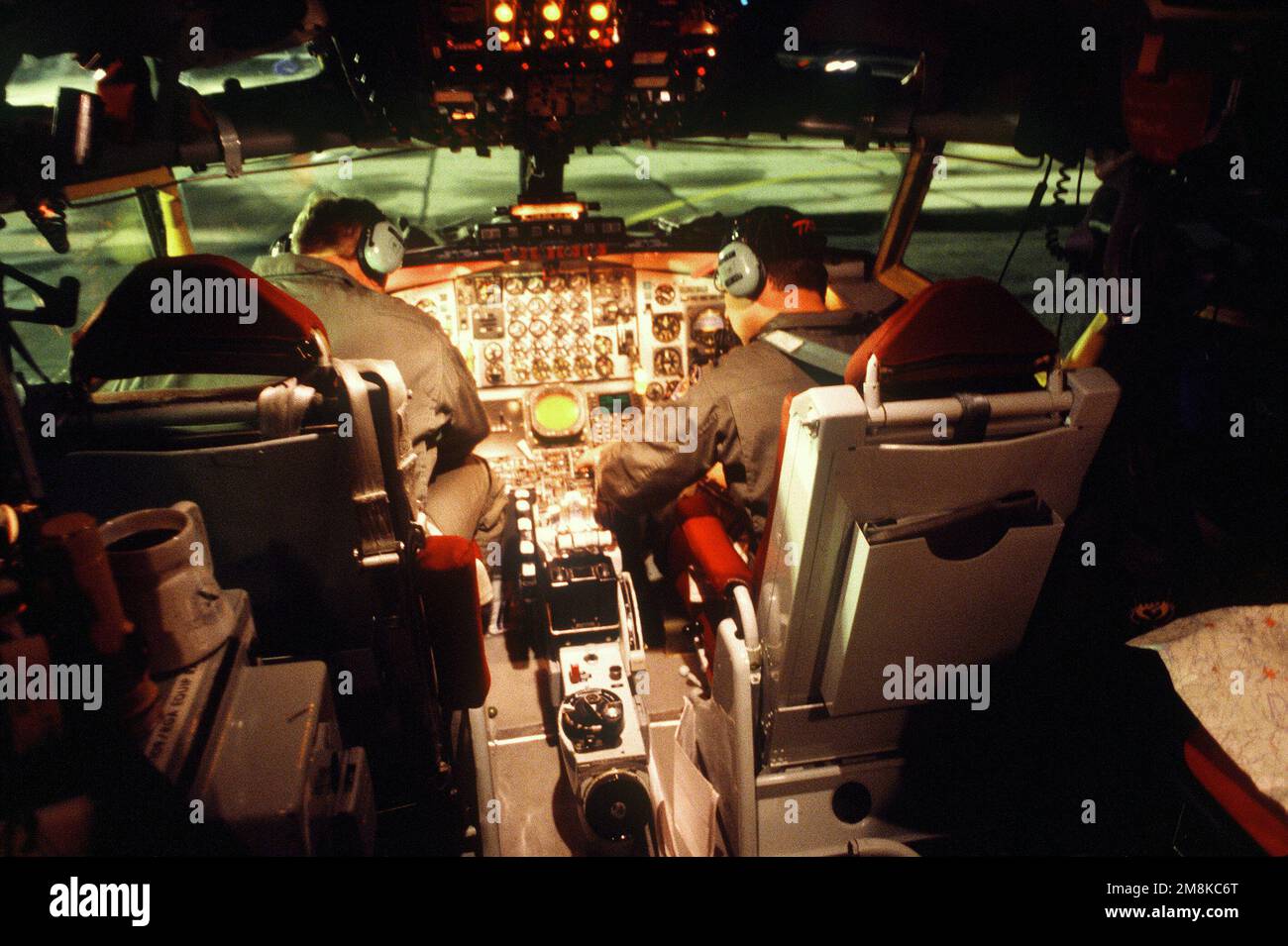 Lieutenant Colonel Michael A. Lorenz, aircraft commander/pilot (left ...
