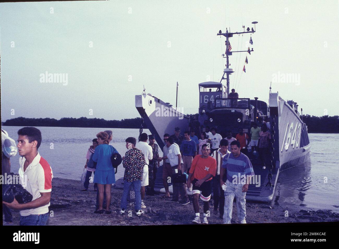 During operation Uphold Democracy, Cuban migrants disembark from US ...