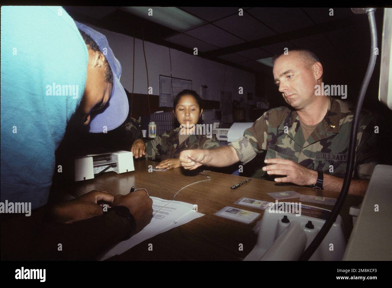 During operation Uphold Democracy, US Navy LT Stout signs new ...