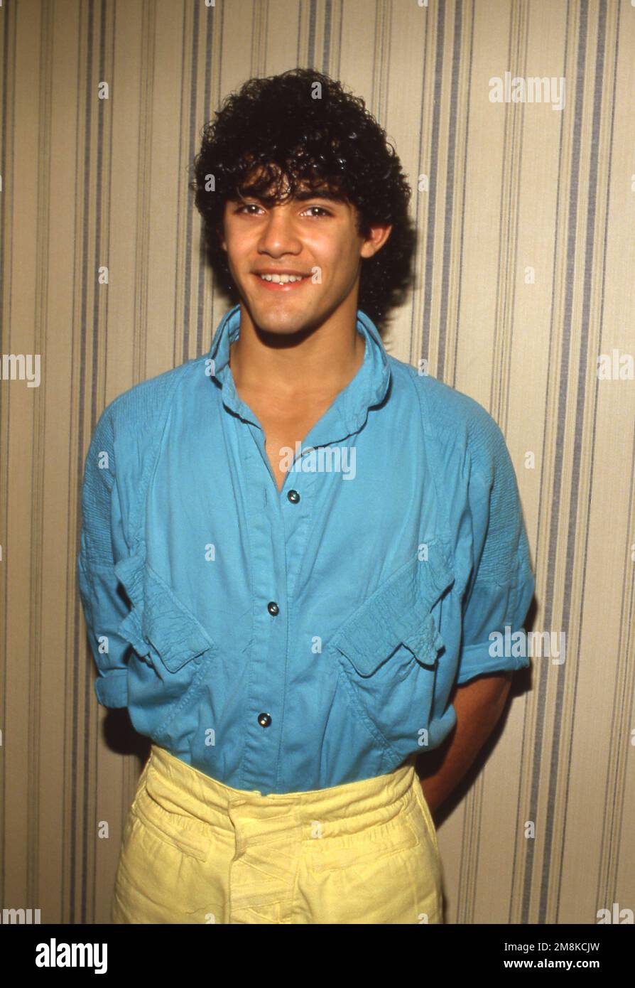 Charlie Rivera of Menudo at the Century Plaza Hotel, Los Angeles ...