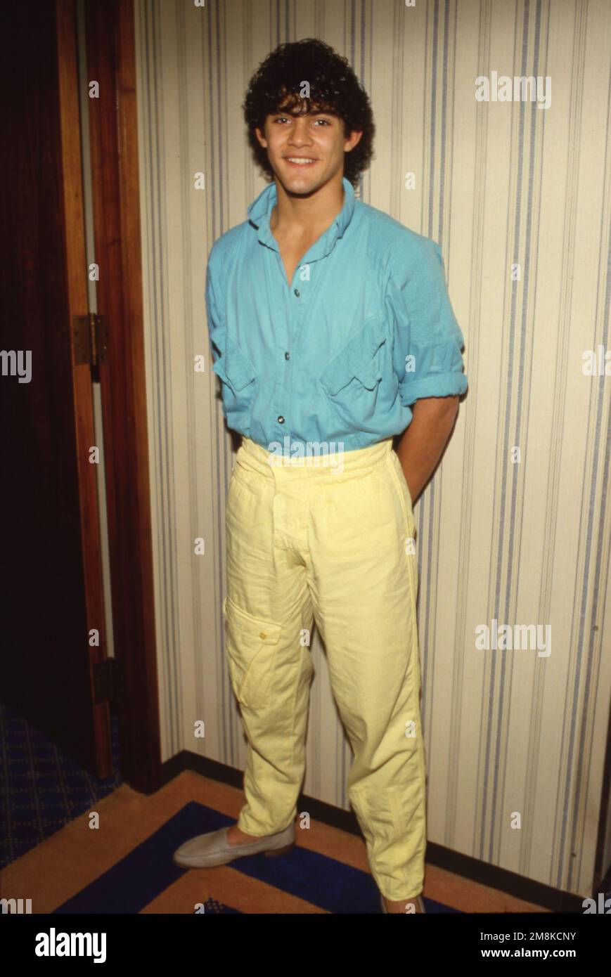 Charlie Rivera of Menudo at the Century Plaza Hotel, Los Angeles ...