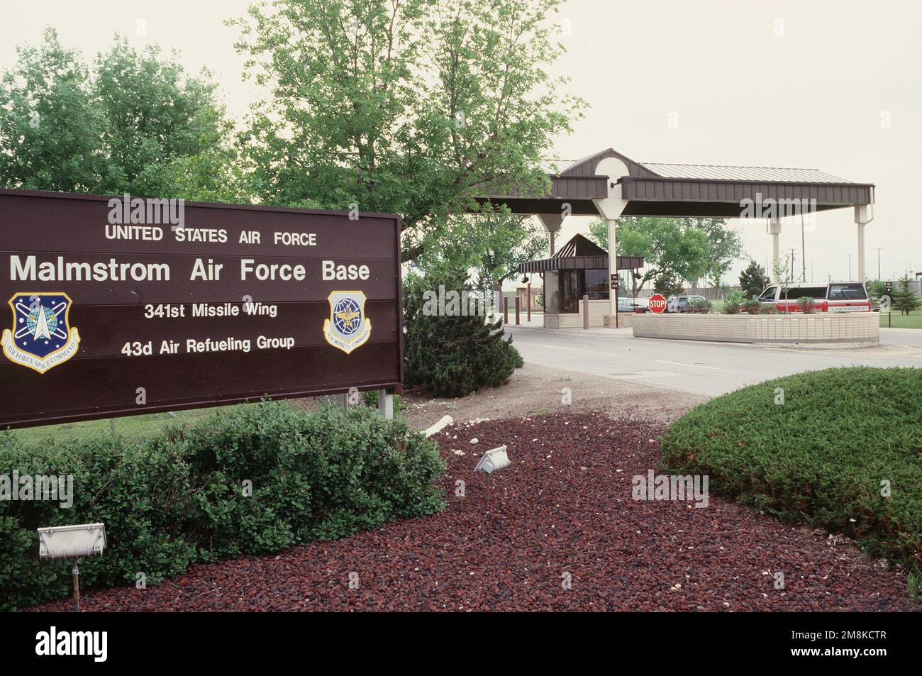 A medium view of the main gate. Base: Malstrom Air Force Base State: Montana (MT) Country ...