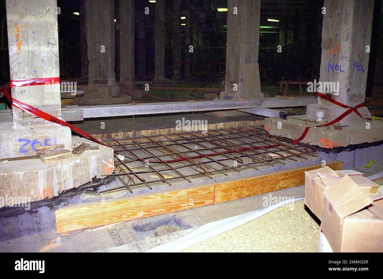 Renovation of the Pentagon building. Construction of a floor. Base ...