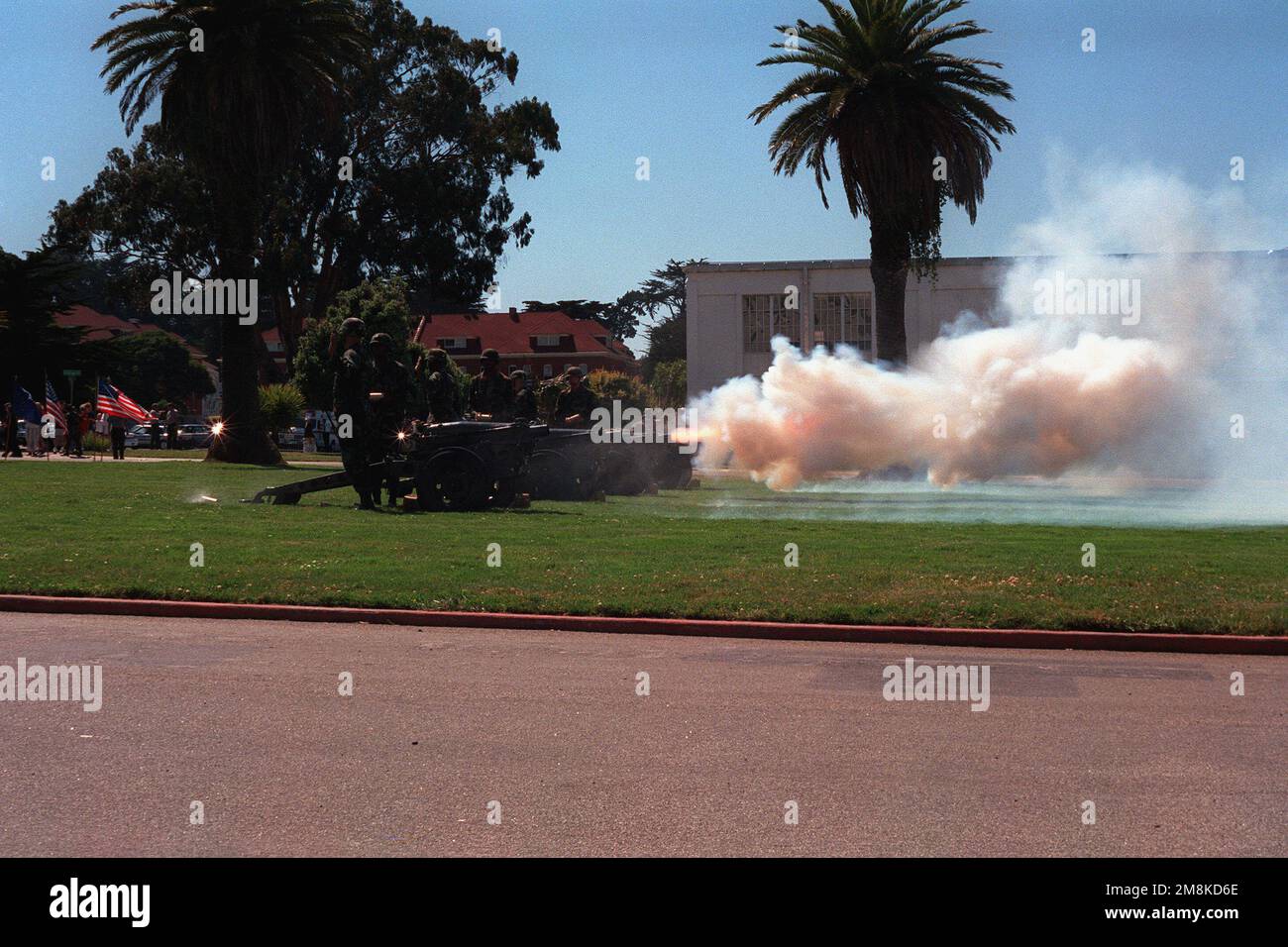 The Salute Battery honors the appearance of GEN. Dennis Reimer, Army ...